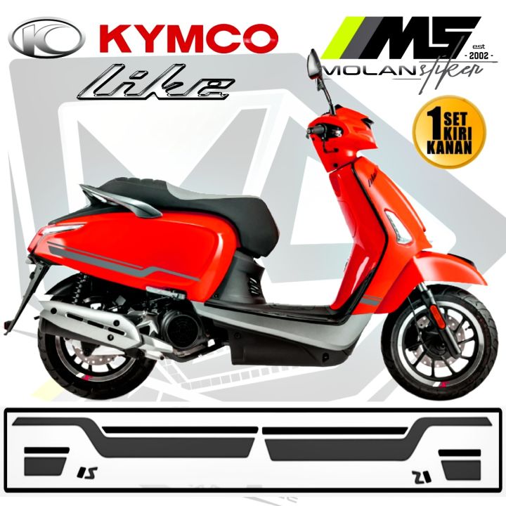 Cutting Sticker Striping Variasi Kymco Like 125 Sport - Kymko Like 150i ...