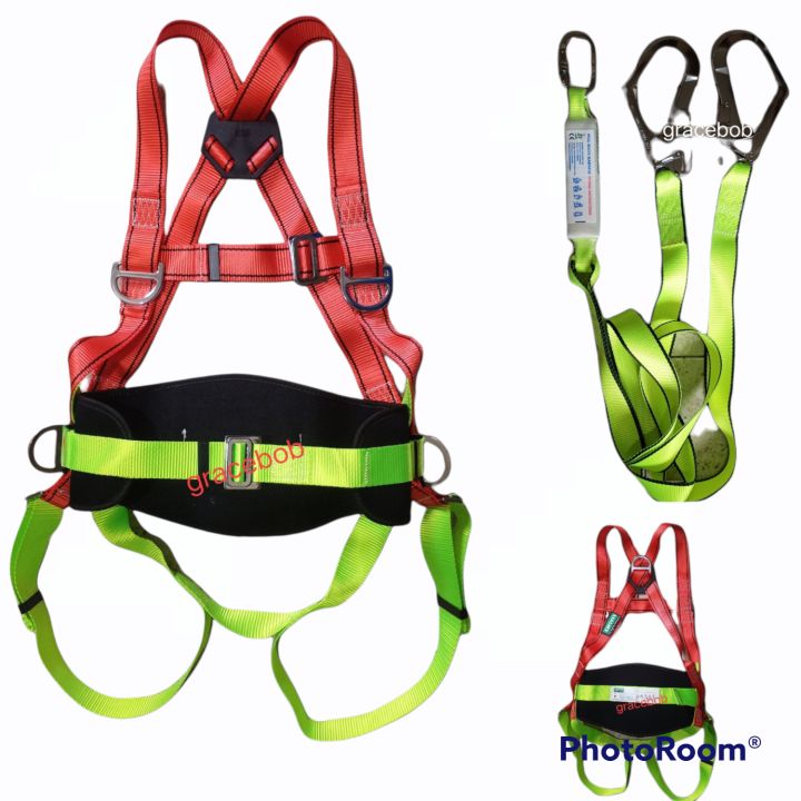 FULL BODY HARNESS WITH BACK SUPPORT AND DOUBLE LANYARD WITH SHOCK ... FULL BODY HARNESS WITH BACK SUPPORT AND DOUBLE LANYARD WITH SHOCK ...