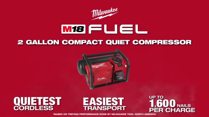 MILWAUKEE M18 FAC FUEL™ 7.6L Cordless Compact Air Compressor M18FAC ...
