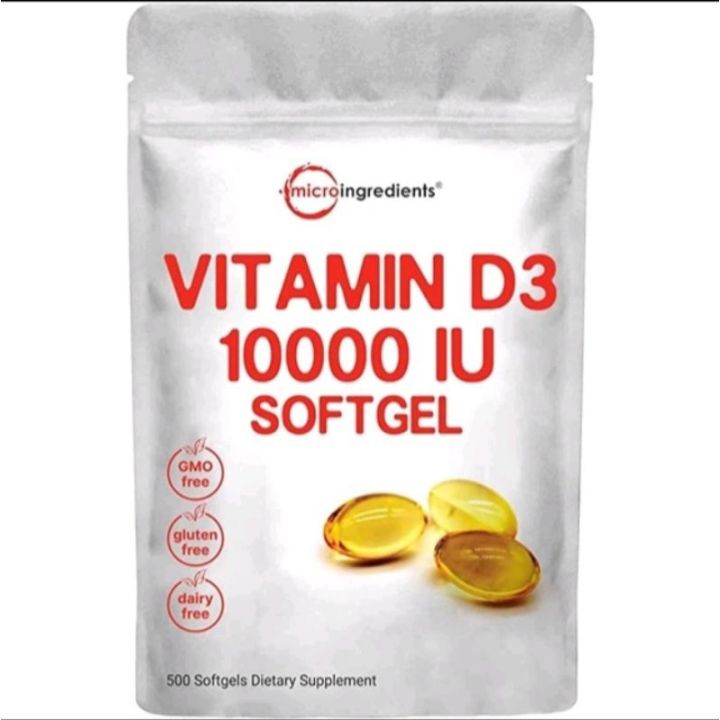 Vitamin D3 10000 IU Microingredient Softgel | Lazada Indonesia