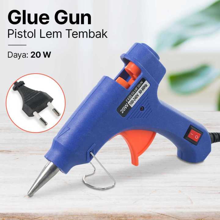 JOT HOT Melt Glue Gun Heating Tool Pistol Lem tempak Panas 20W | Lazada ...