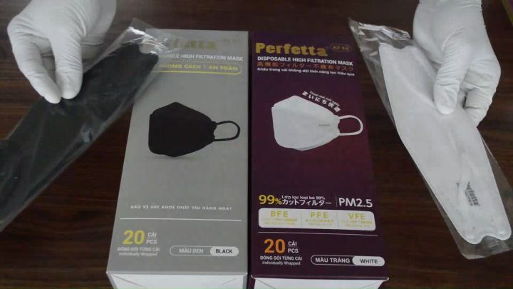 Khẩu Trang Y Tế Cao Cấp Perfetta KF94, Thanh Nẹp Mũi Mềm Mại (20 Cái ...