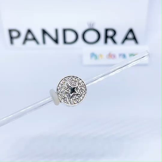 [พร้อมส่ง สินค้าแท้ 💯 ] Pandora Pavé & Star Congratulations Charm ...