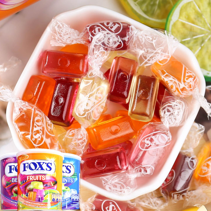 Fox's Indonesian Candy Crystal Mint Hard Candy Children Snacks Fruit ...