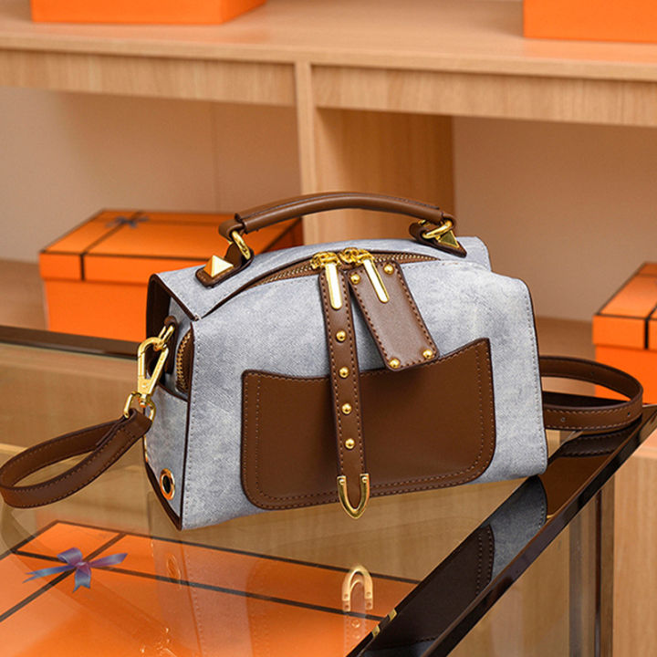 New personalized fashion texture shoulder bag messenger bag retro ...