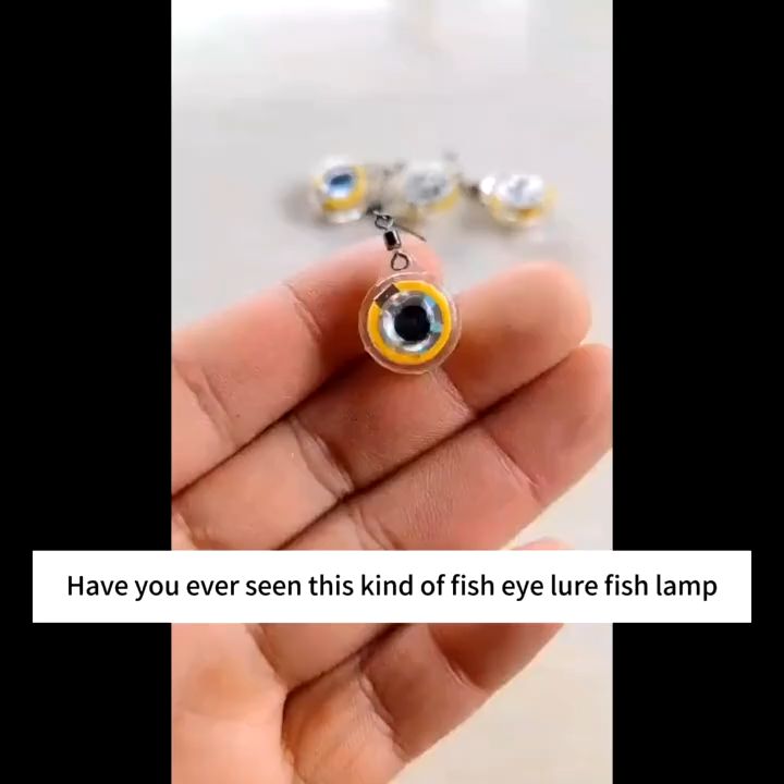 SITA Fishing Lure Light Underwater 3D Eye Shape Squid Bait Lamp ...