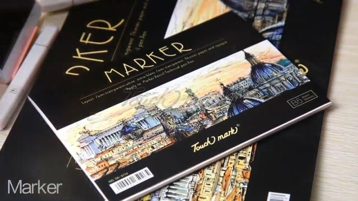 Book Drawing Art Paper Marker Pen Journal 30 Sheets Kertas Lukisan ...