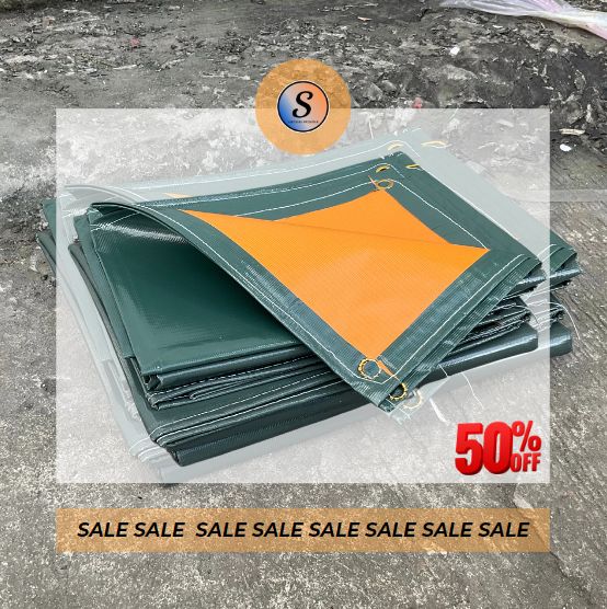 WITH ROPE 4x4 4x6 4x7 4x8 4x9, 4x10 4x12 FEET ORIGINAL TRAPAL BRAND w ...