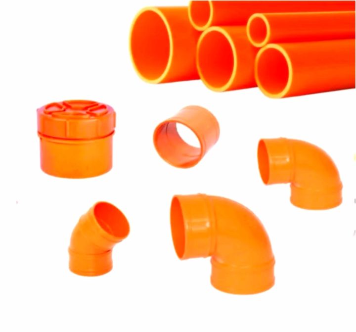 PVC Orange Fittings Sanitary Fittings Elbow 45 Elbow 90 Clean Out ...