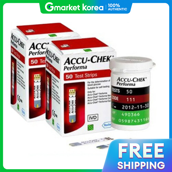 ACCU-CHEK | Roche Accu-Chek Performa Test Strips 100 Pieces Blood ...