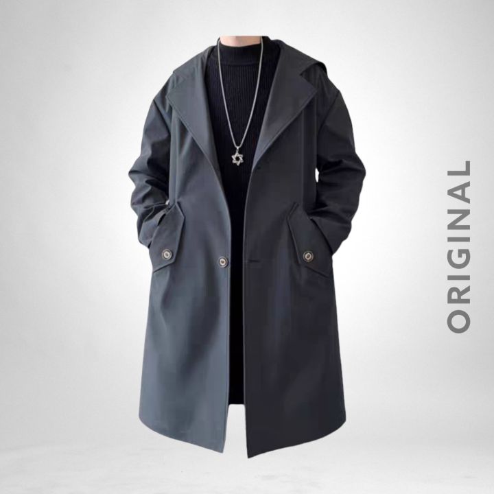 Jaket Panjang Long Coat Jaket Formal Pria | Lazada Indonesia
