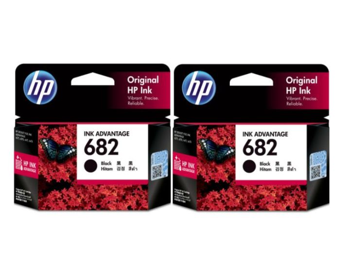 HP 682 Black + Black Original Ink Advantage Cartridge ( SET ) | Lazada