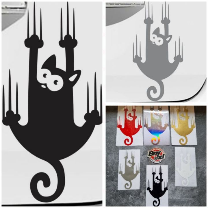 STICKER STIKER KUCING NYAKAR CUTTING | Lazada Indonesia