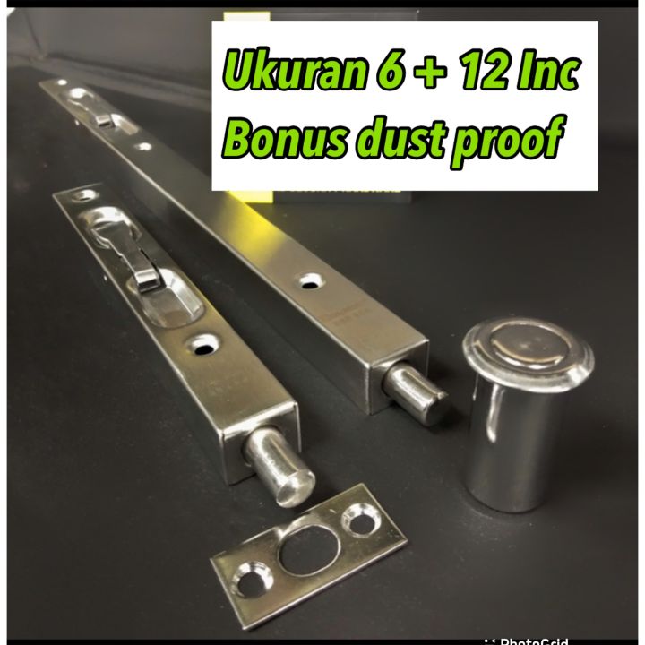 Grendel tanam pintu bonus dust proof/ grendel pintu tanam sus 304 plus ...
