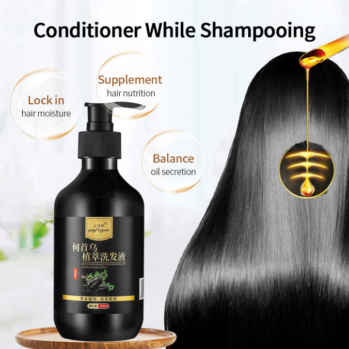 Anti off shampoo Polygonum Multiflorum Hair Regrowth Dense Anti Hair Loss Repair Damaged Nourish ...