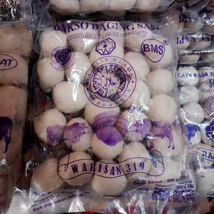 Bakso sapi super BM isi 25 baso besar warisan 319 | Lazada Indonesia