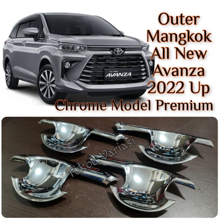 Outer Mangkok Pintu All New Avanza 2022 Up GR Sport Chrome Model Premium | Lazada Indonesia