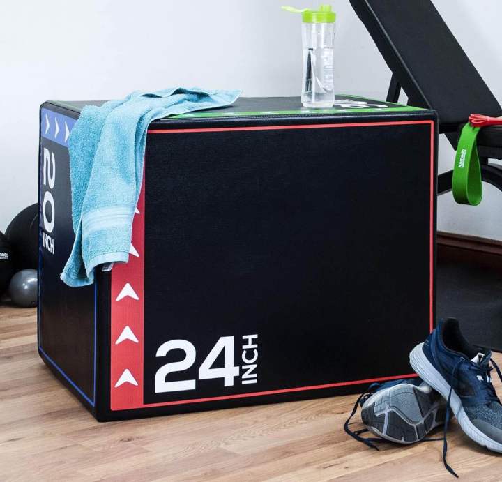 30 Inch Plyo Jump Box 20" 24" 30" Large 3 in 1 Soft Plyo Gym Training ...