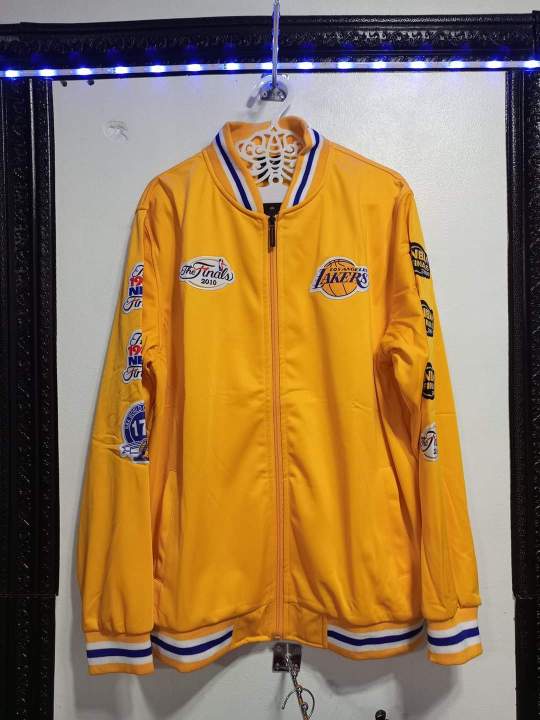 Varsity Jacket NBA Lakers Yellow and Black | Lazada PH