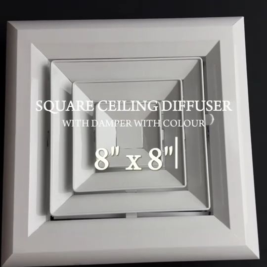 [PSC พนมชัย ซัพพลาย] ส่งจากไทย! ช่องระบายอากาศ หัวจ่ายแอร์ กริลแอร์4ทิศทาง Square Ceiling ...