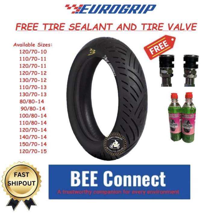 Eurogrip Bee Connect Tires 120/70-10 110/70-11 120/70-11 120/70-12 130/ ...