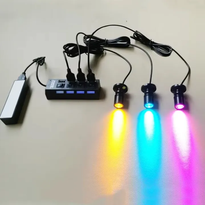 Led USB Spotlight 3W DC5V Jewelry Cabinet Showcase Counter Lamp Surface ...