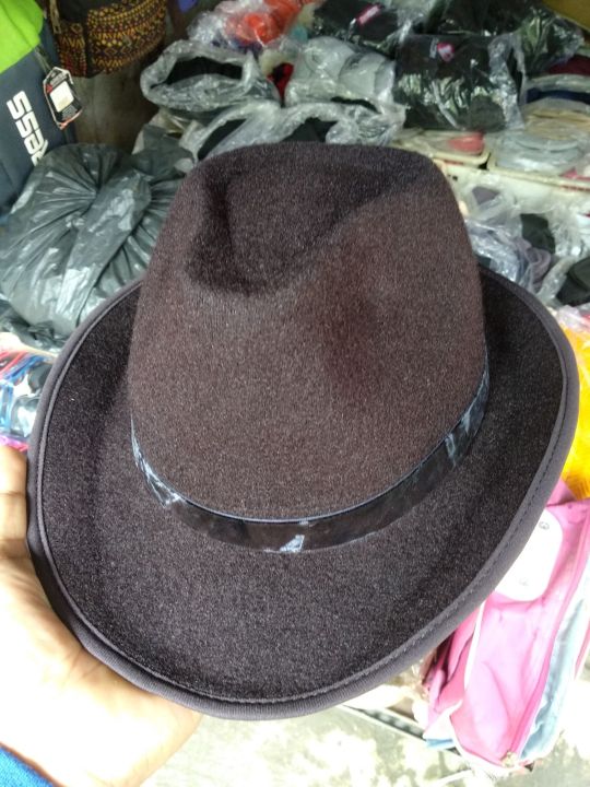 topi fedora topi laken | Lazada Indonesia