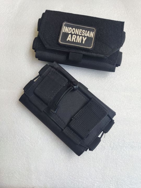tempat hp tactical horizontal / sarung hp horizontal klasik | Lazada ...
