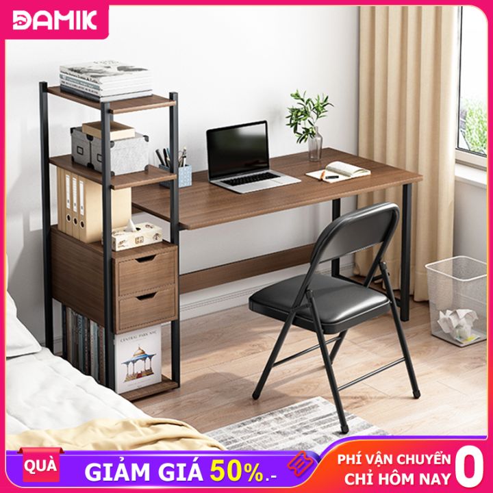 DAMIK Bàn làm việc bàn làm việc liền kệ Bàn học Chịu lực cao không lay ...