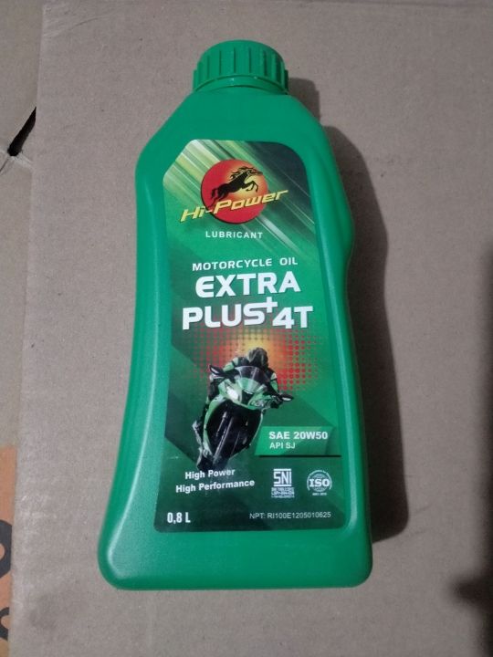 oli Hi-power lubricant motorcycle oil extra plus*4T sae 20w-50 (0,8L ...