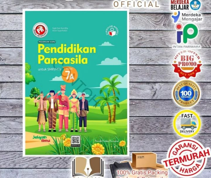 Buku lks pr interaktif Pendidikan Pancasila PPKN Kelas VII, 7 semester 1 tahun 2023 kurikulum ...