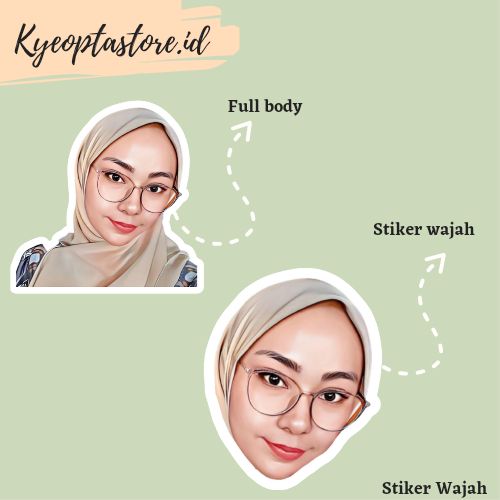 Stiker wajah Ukuran Besar/stiker glossy | Lazada Indonesia