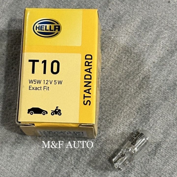 HELLA T10 W5W STANDARD 12V 5W S/C WEDGE BULB SMALL (Sold per pc ...