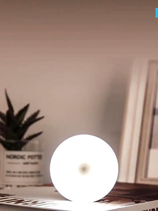 Stick Tap Push Lamp Night Light USB Rechargeable Stick-on Push Light ...