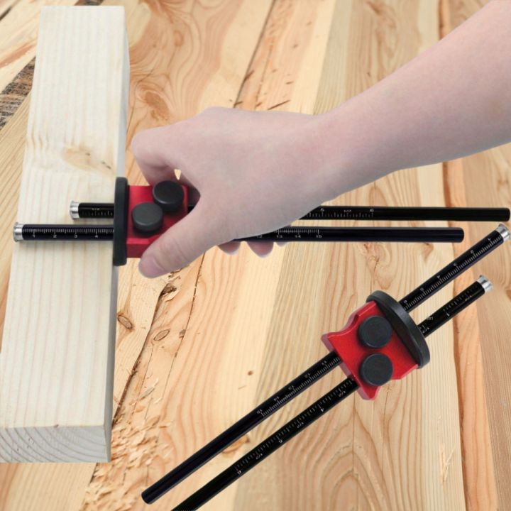 Aluminum Alloy Parallel Line Drawing Double Head Wheel Marking Gauge ...