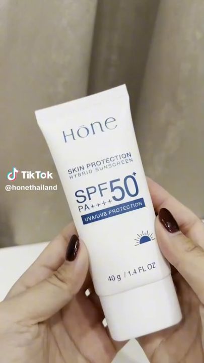 กันแดดโฮน สูตรไฮบริด Hone Skin Protection Hybrid Sunscreen SPF 50+ PA ...