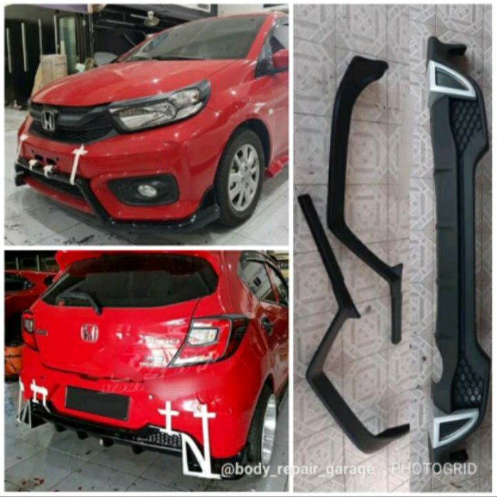 front lips diffuser all new honda brio small rs | Lazada Indonesia