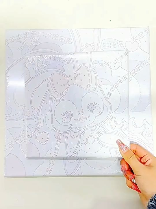 Lukisan Digital🎨DIY 数字油画20*20 帕恰狗系列可爱动漫卡通手绘填色填充油彩礼物装饰画 Paint Draw ...