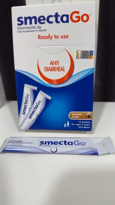 (1 Sachet) SmectaGO Diosmectite Oral Suspension In Sachets 3g diarrhoea ...