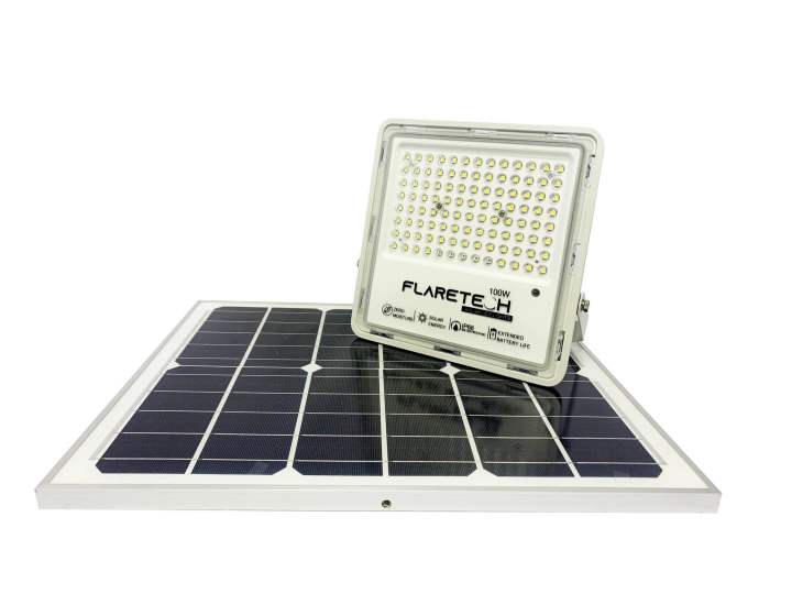 FLARETECH SOLAR FLOOD LIGHT PX SERIES 100W DAYLIGHT | Lazada PH
