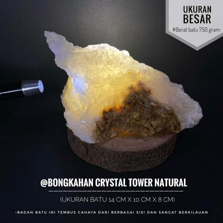 Bongkahan Batu Crystal Tower Natural L52 atau Batu Kristal Alam atau ...