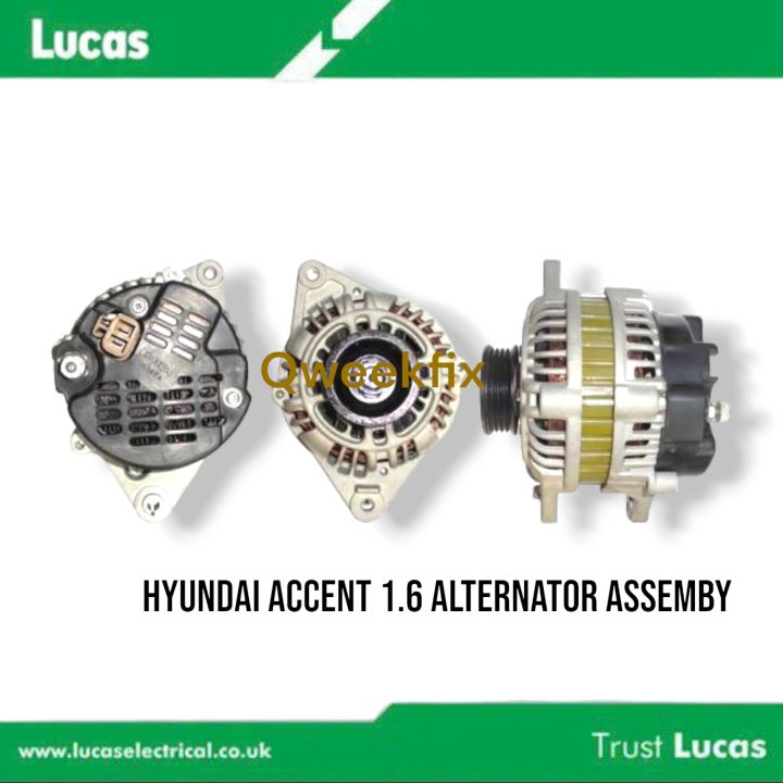 GENUINE LUCAS ALTERNATOR ASSEMBLY FOR HYUNDAI ACCENT / VELOSTER 1.6 GAS ...