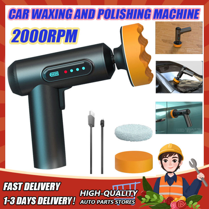 Electric Car Polisher Wireless Polishing Machine 2000RPM Portable ...
