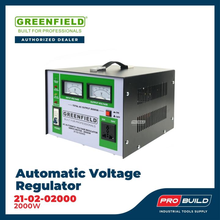 Greenfield Automatic Voltage Regulator AVR 2000W (SERVO MOTOR) | Lazada PH