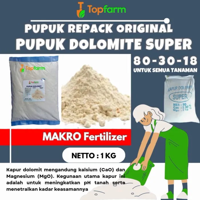 Pupuk Dolomit 1 Kg / Pupuk Dolomit Cair Untuk Ph / Pupuk Dolomit Untuk ...