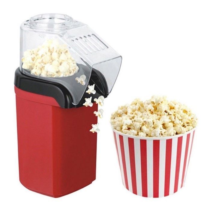 Mini Popcorn Popper Hot Air Popcorn Machine Corn Kernel Air Popper ...