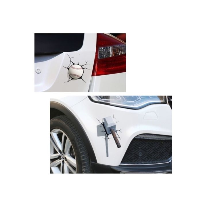 car sticker 3D funny stiker kereta | Lazada