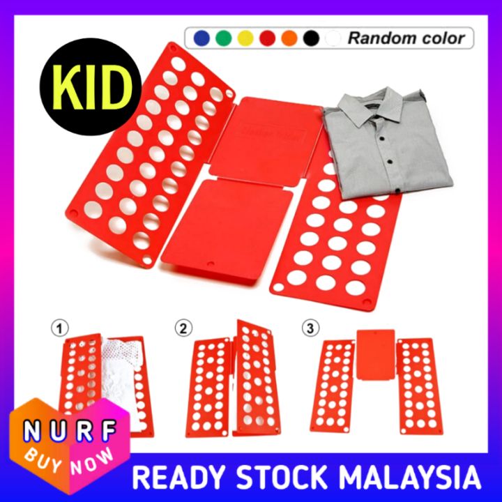 Folding Board Shirt Flip Fold Lazy DIY Fast Clothes Folder Organiser ...