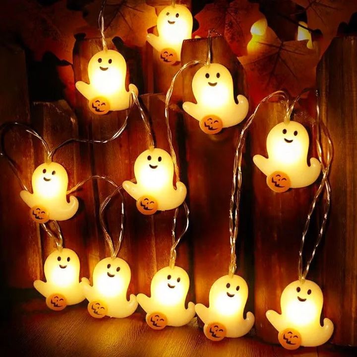 Cute Spooky LED String Lights Pumpkin Ghost Lighting Strings for ...