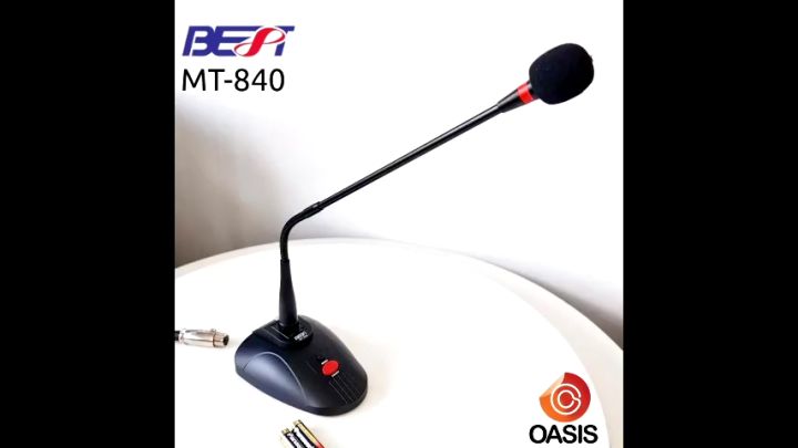 (มีเสียงดนตรี /มี Vat) BEST MT-840 (ทดแทน BEST MIC-66) ก้านยาว 40 ซม. ...
